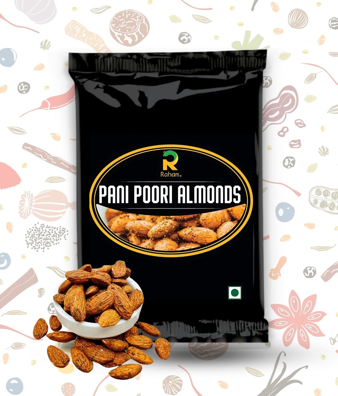 Pani Poori Almonds – rahamgroup